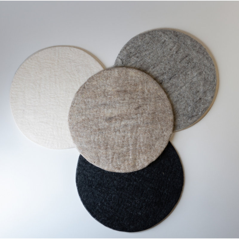 Gracie Oaks Tobais Wool Round Placemat | Wayfair